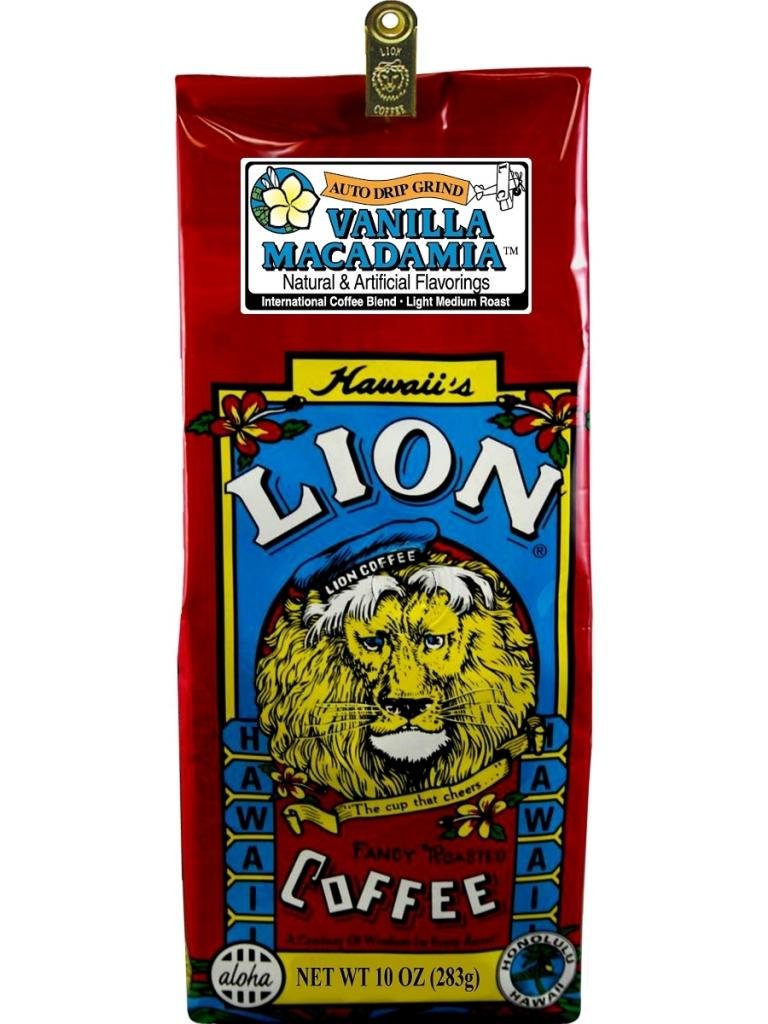 Amazon.com : Hawaii Lion Flavored Coffee 10 oz. Ground Vanilla ...