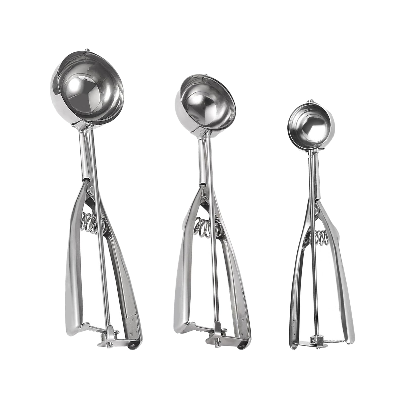 Amazon.com: ZYHUI Gold Ice Cream Scoop Stainless Steel Cookie Scoops ...