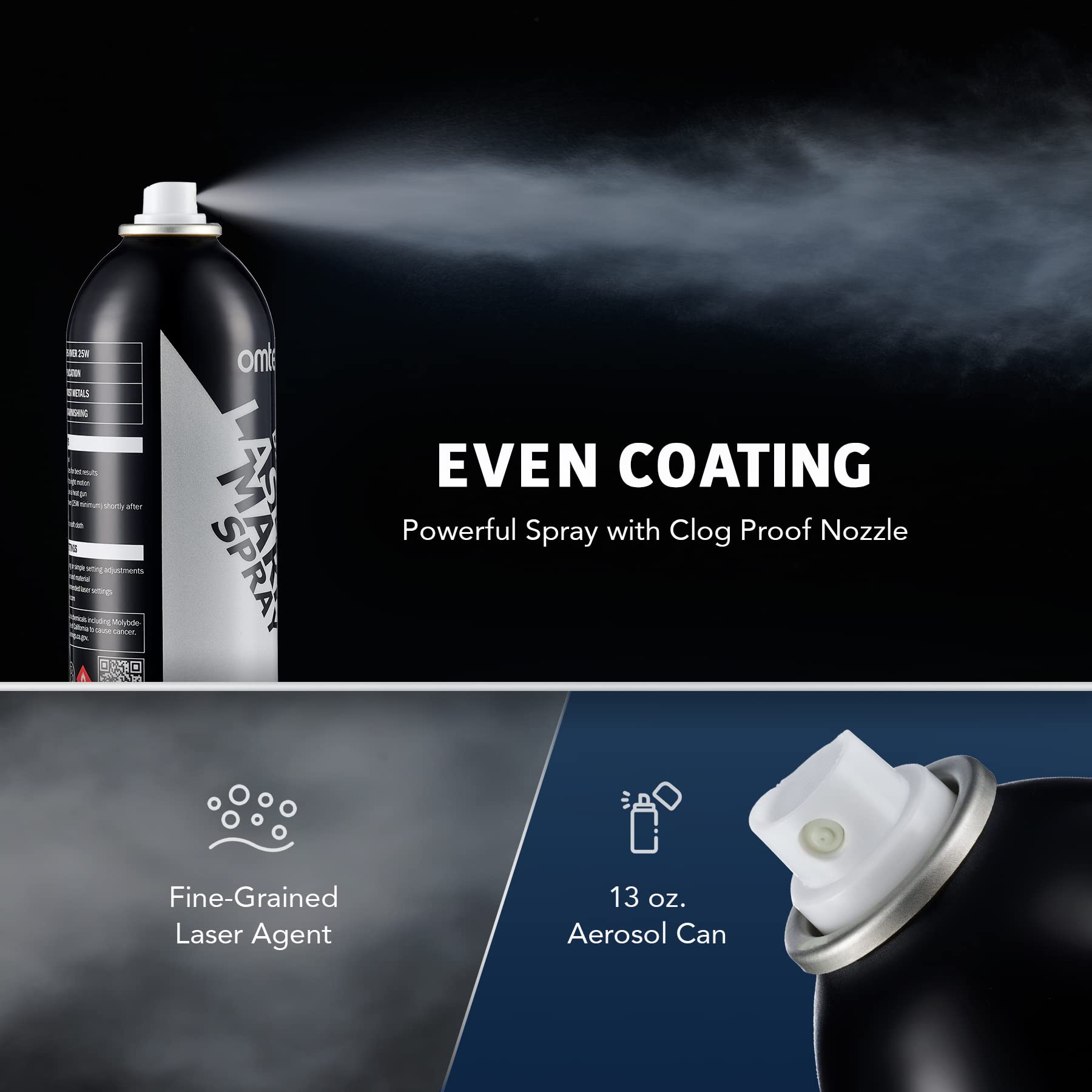 Metal Engraver OMTech Laser Marking Spray, Metal Laser Marking Fluid ...