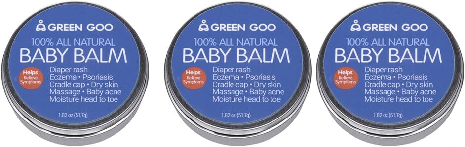 Amazon.com: Green Goo Baby Balm Large Tin 3 Piece, 0.6 Pound : Baby