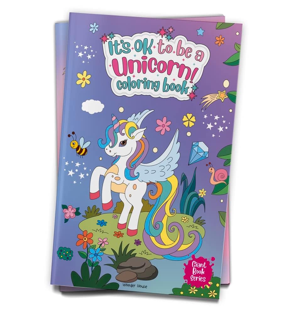 It's Ok To Be A Unicorn Coloring book: Jumbo Sized Colouring Book For ...