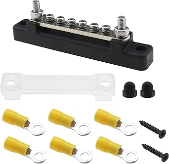 Amazon.com: ECSiNG 150A Bus Bar Power Terminal Blocks with M6 Bolts M4 ...