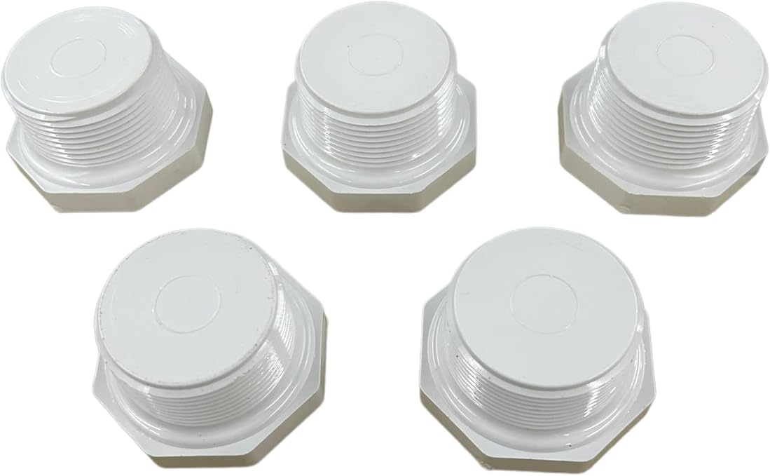 Amazon.com: Dura SCH 40 PVC Fitting- Male Threaded Plug (1, 1 1/2 ...