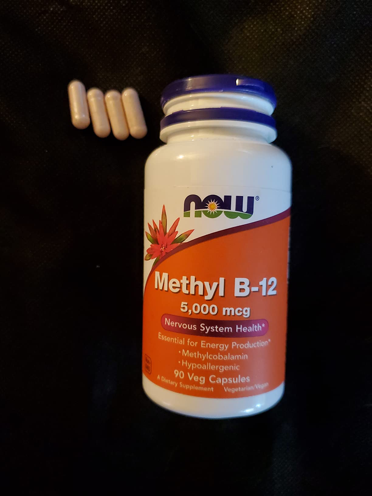 Amazon.com: NOW Supplements, Methyl B-12 5000mcg,Methylcobalamin ...