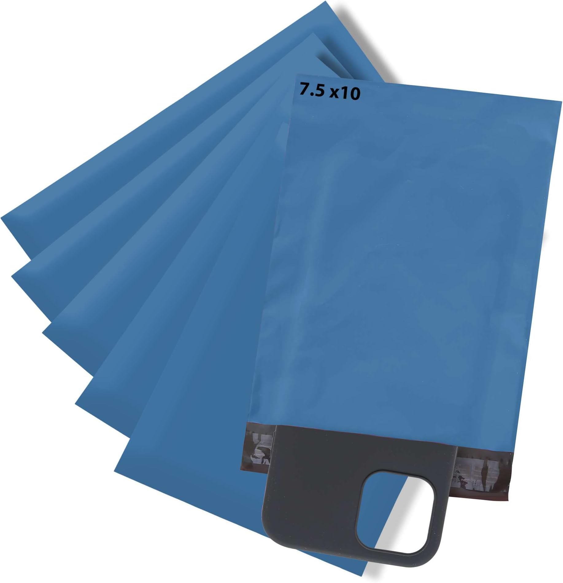 Amazon.com : Small Poly Mailers 7.5x10, Solid Blue Shipping Bags - Tear ...