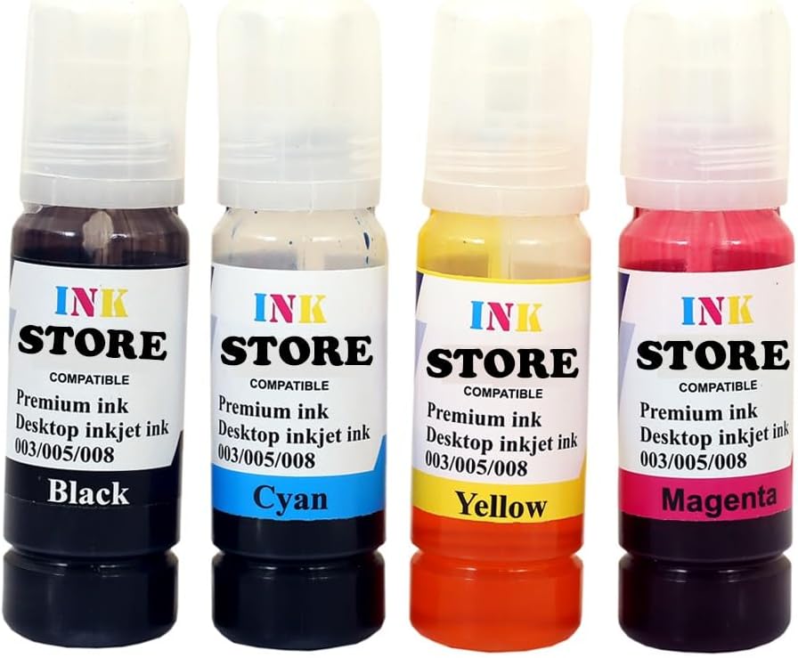Inkstore 003 Ink for Compatible for Epson (EcoTank L3210) : Amazon.in ...