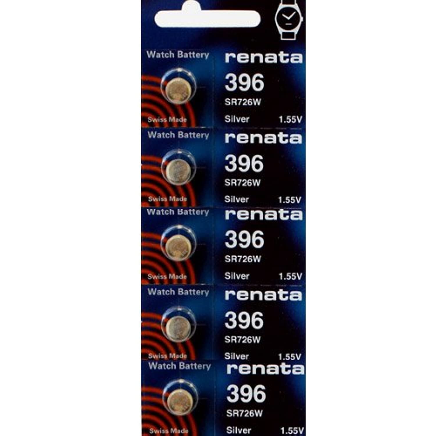 Amazon.com: 396 Watch battery - Strip of 5 Batteries : Health & Household