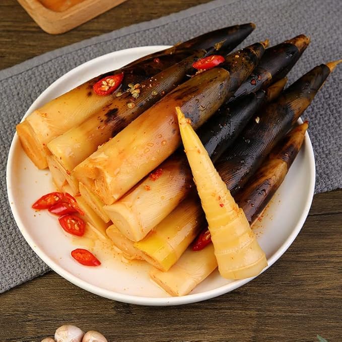Amazon.com: Pickled pepper Crispy Bamboo shoots,spicy chinese snack ...
