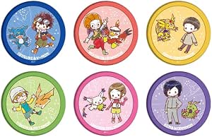 Amazon.com: Digimon Adventure 02 03 Graph Art Tin Badge Box of 6 ...