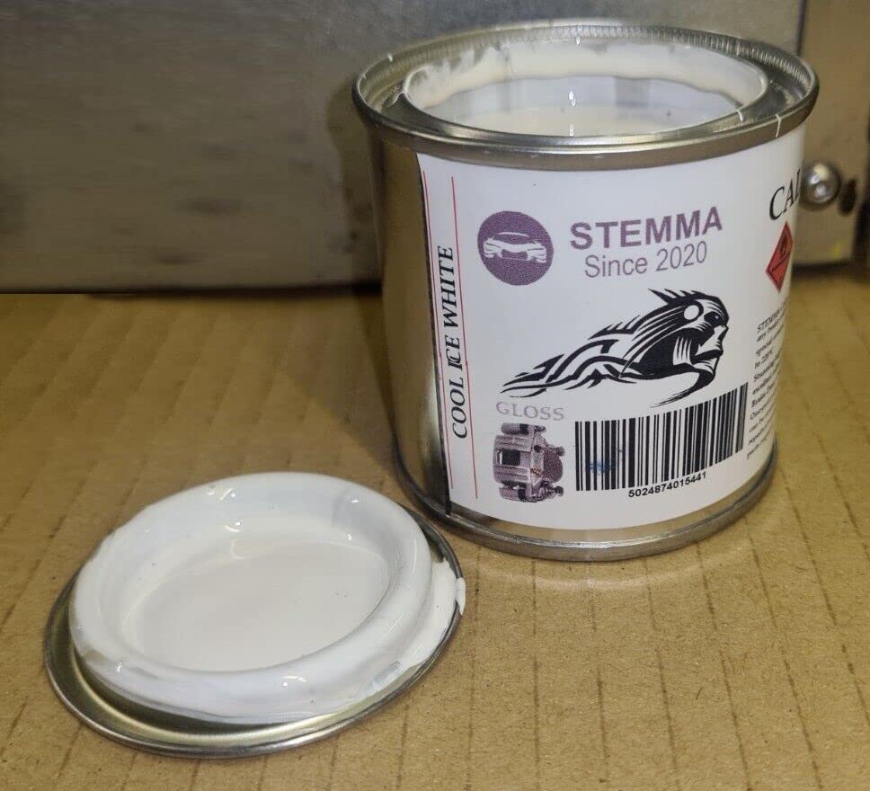 STEMMA® BRAKE CALIPER PAINT COOL ICE WHITE HIGH TEMPERATURE 125ML ...