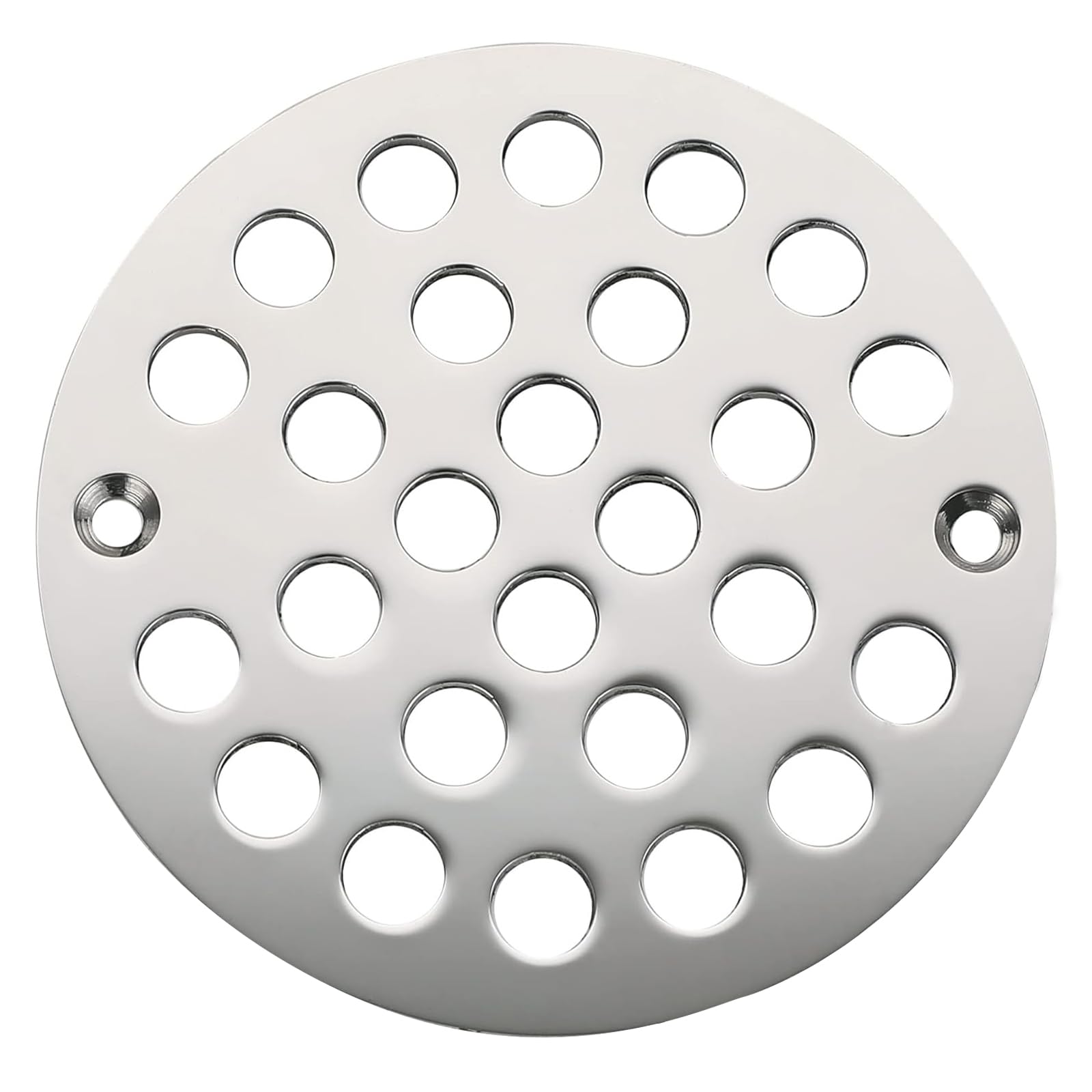 4 Inch Shower Drain Cover,Round Screw-in Floor Drain Cover,Easy-to ...