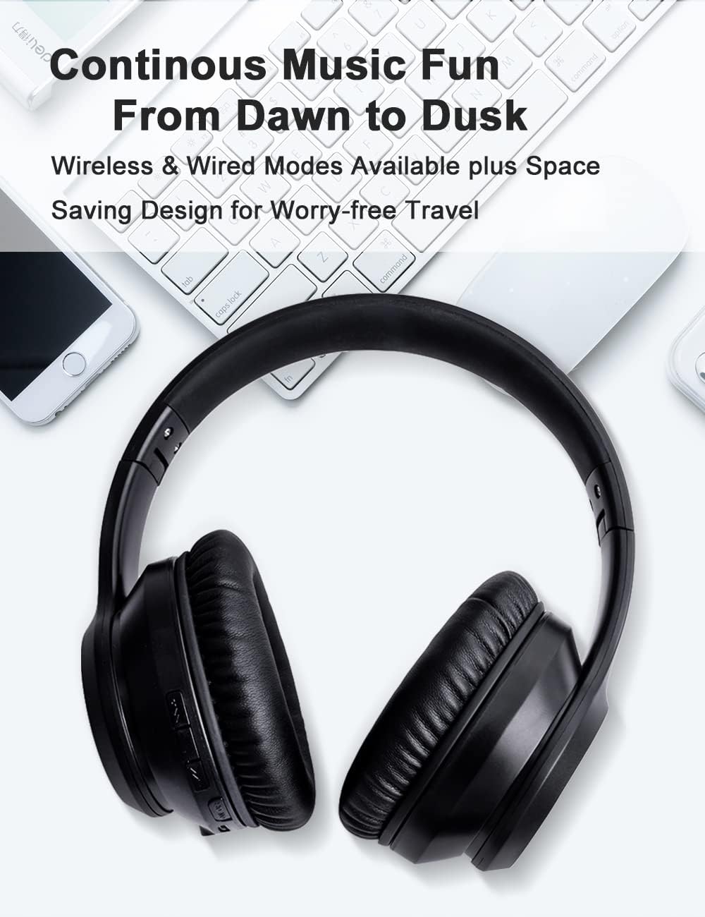 Olyre Wireless Headphones over Ear Active Noise Cancelling Bluetooth ...