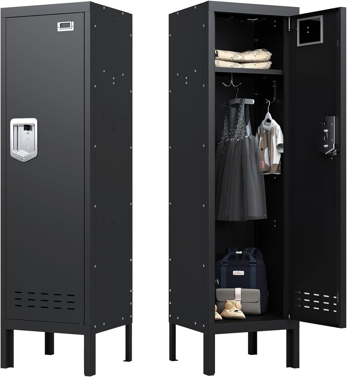 Amazon.com: Locker Metal Storage Cabinet, Steel Office Storage Lockable ...