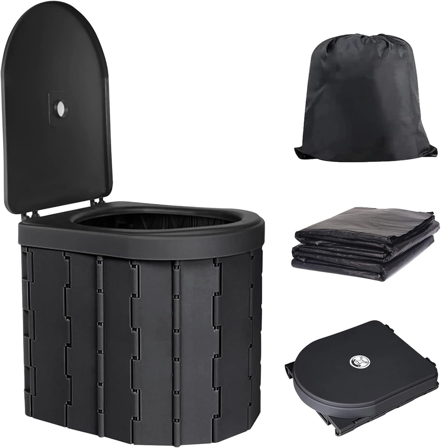 Petgin Portable Toilet, Adult Outdoor Camping Toilet,Foldable Porta ...