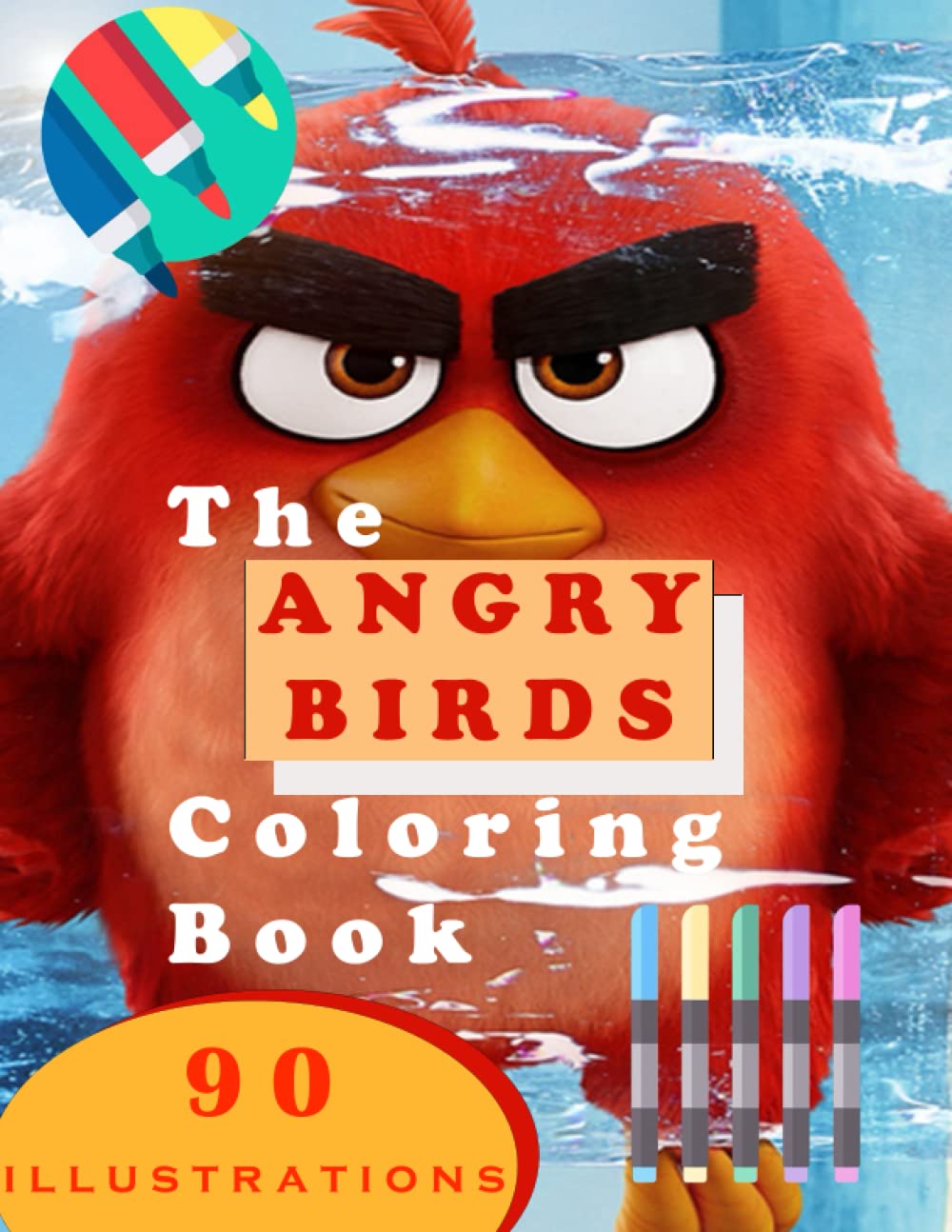 Angry Birds Orange Bird Coloring Pages