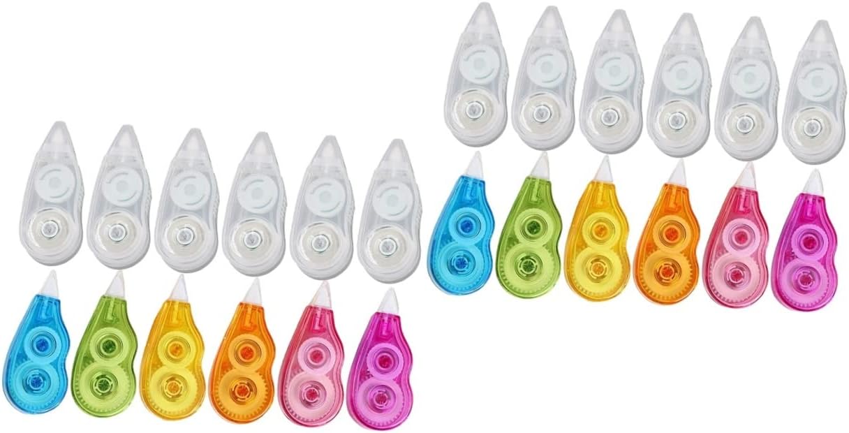 Amazon.com: Ciieeo 24 Pieces Corrective Tape Adhesive Tapes Study Tools ...