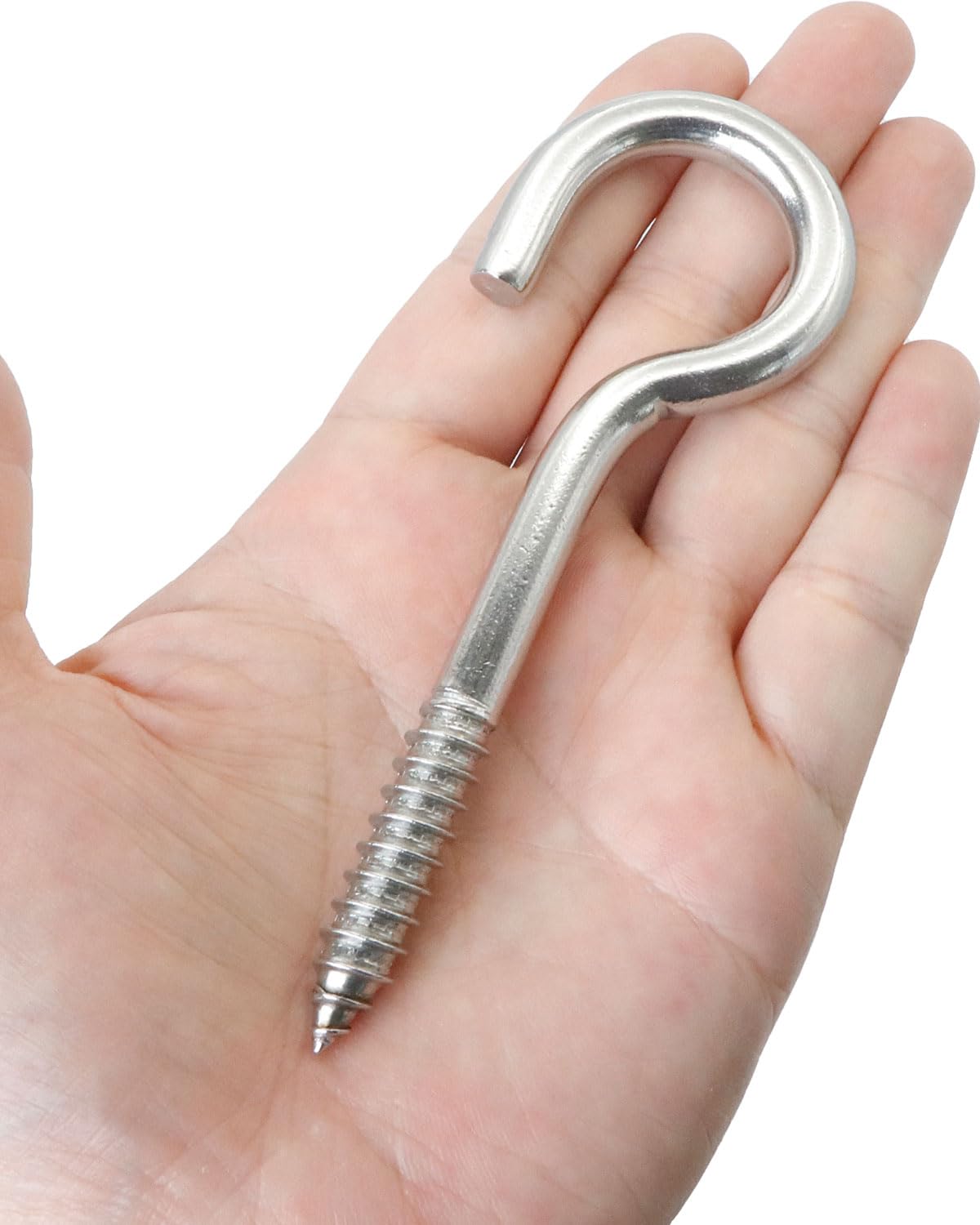 Cable Wire Securing Screw Eyes 10-Pack 4.7-Inch Heavy-Duty Screw Eyes ...