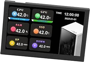 IPS USB Mini Screen, 5 Inch Easy Setting 800x480 Resolution Computer ...