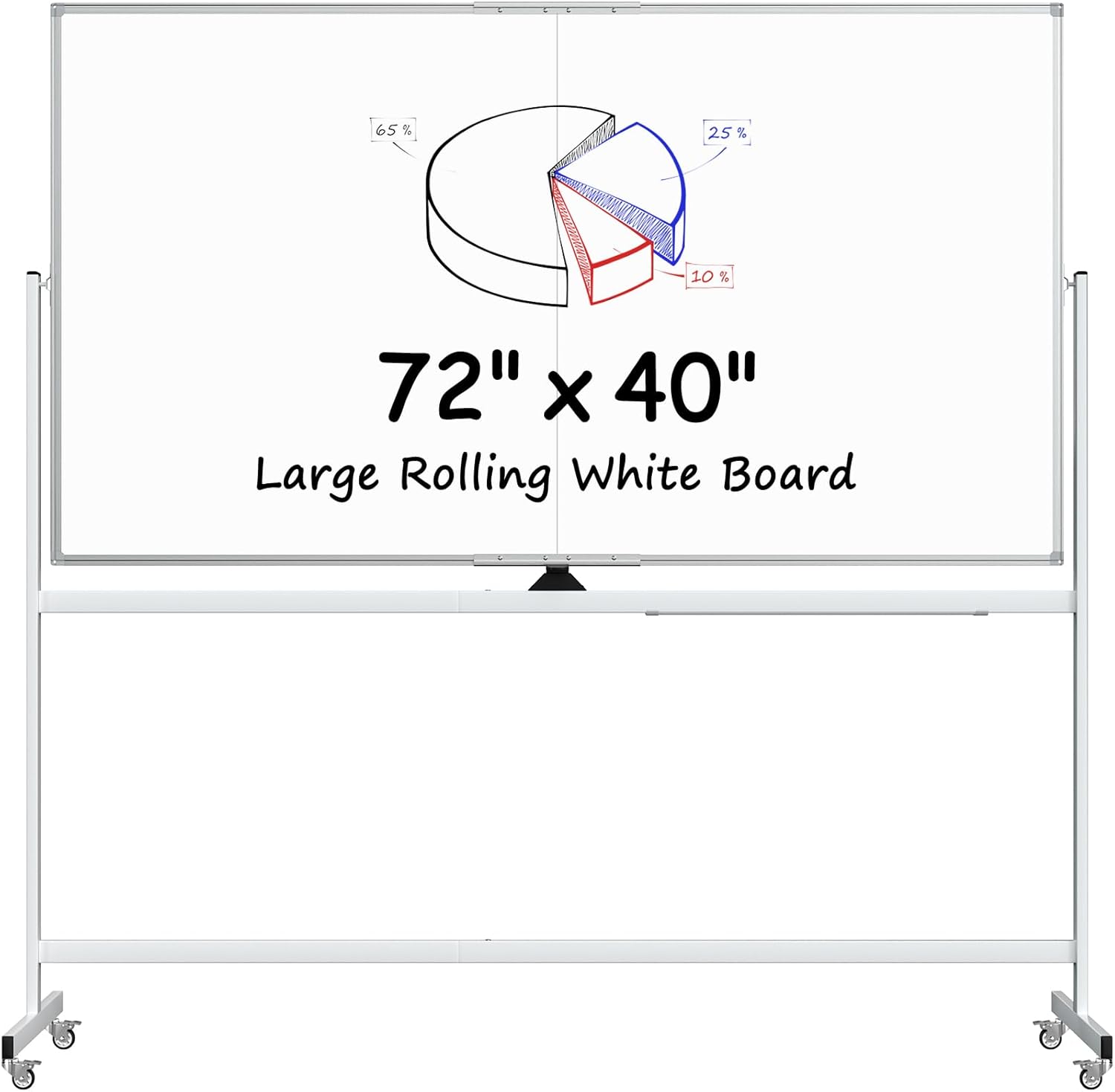 Amazon.com : MaxGear Large Rolling Whiteboard on Wheels, 72" x 40" Big ...