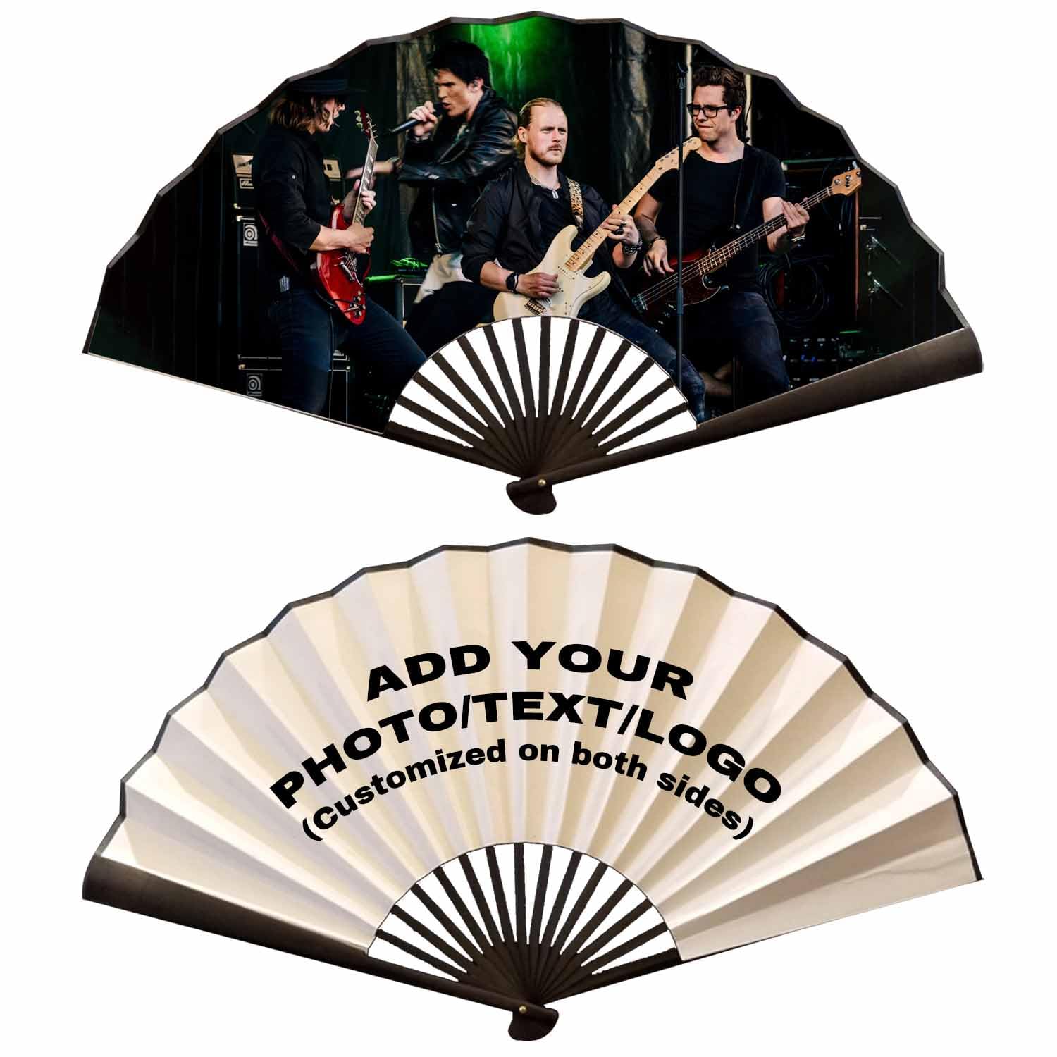 Amazon.com: AIFLM Personalized Folding Fan Custom Photo Hand Held Fans ...