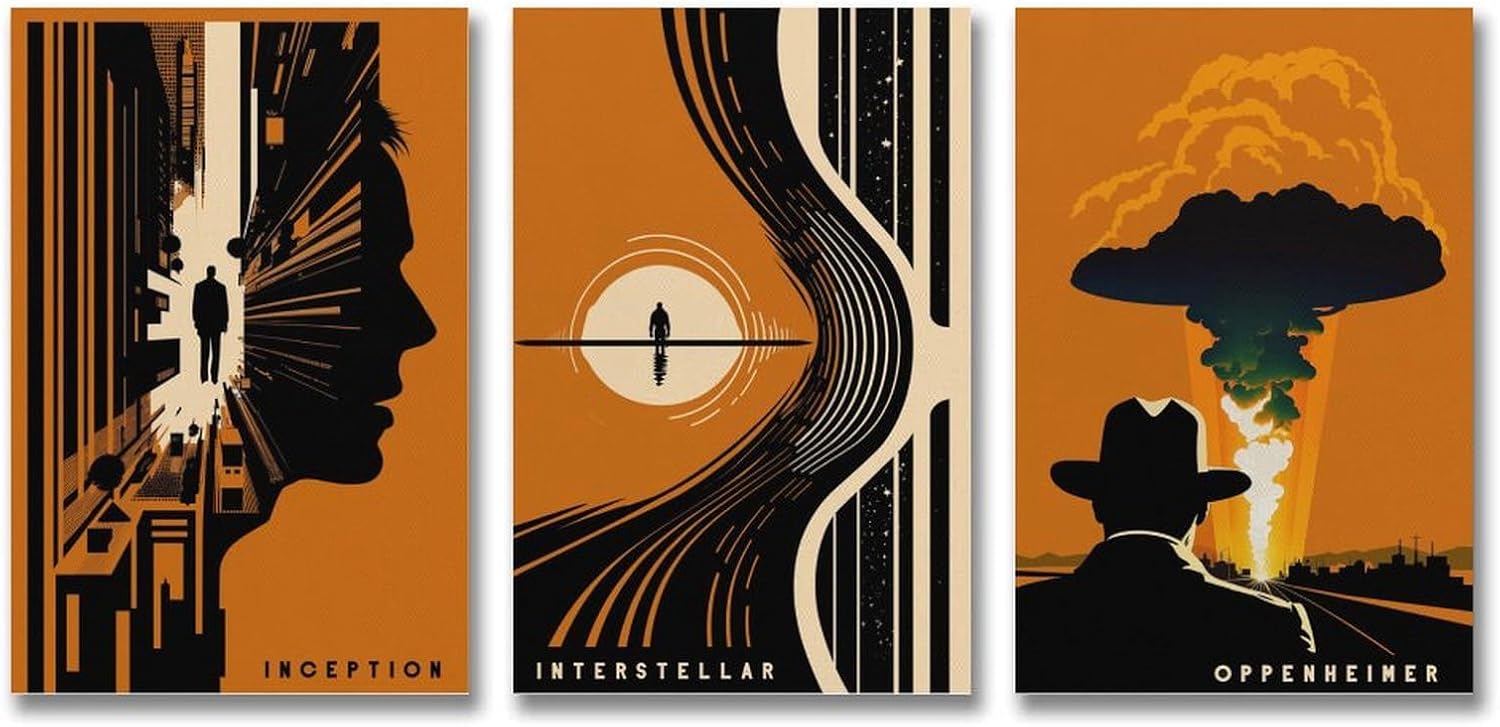 Amazon.com: Christopher Nolan Movie Poster Bundle - Interstellar ...