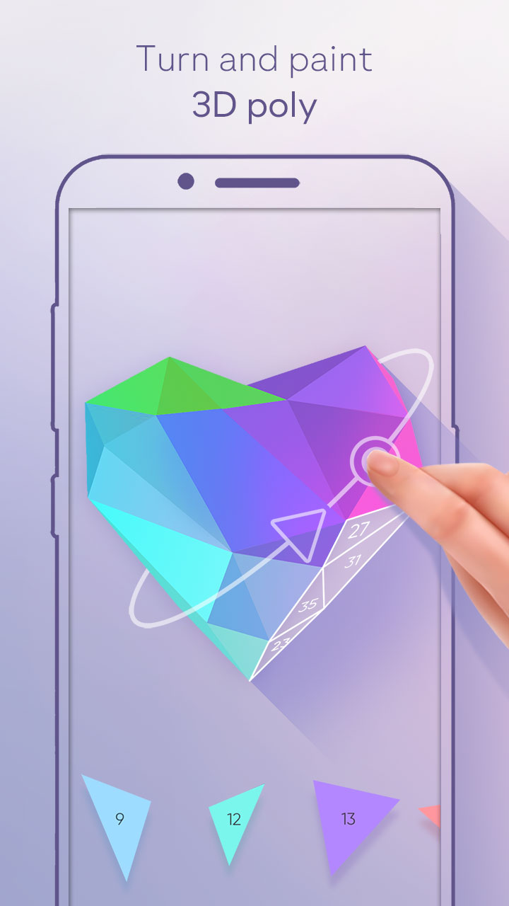 low poly 3d art: paint by number - App on Amazon Appstore