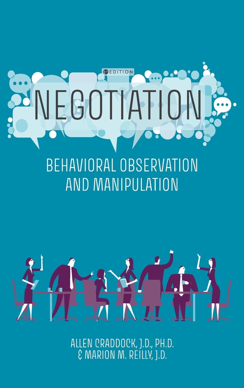Negotiation: Behavioral Observation and Manipulation : Craddock, Allen ...