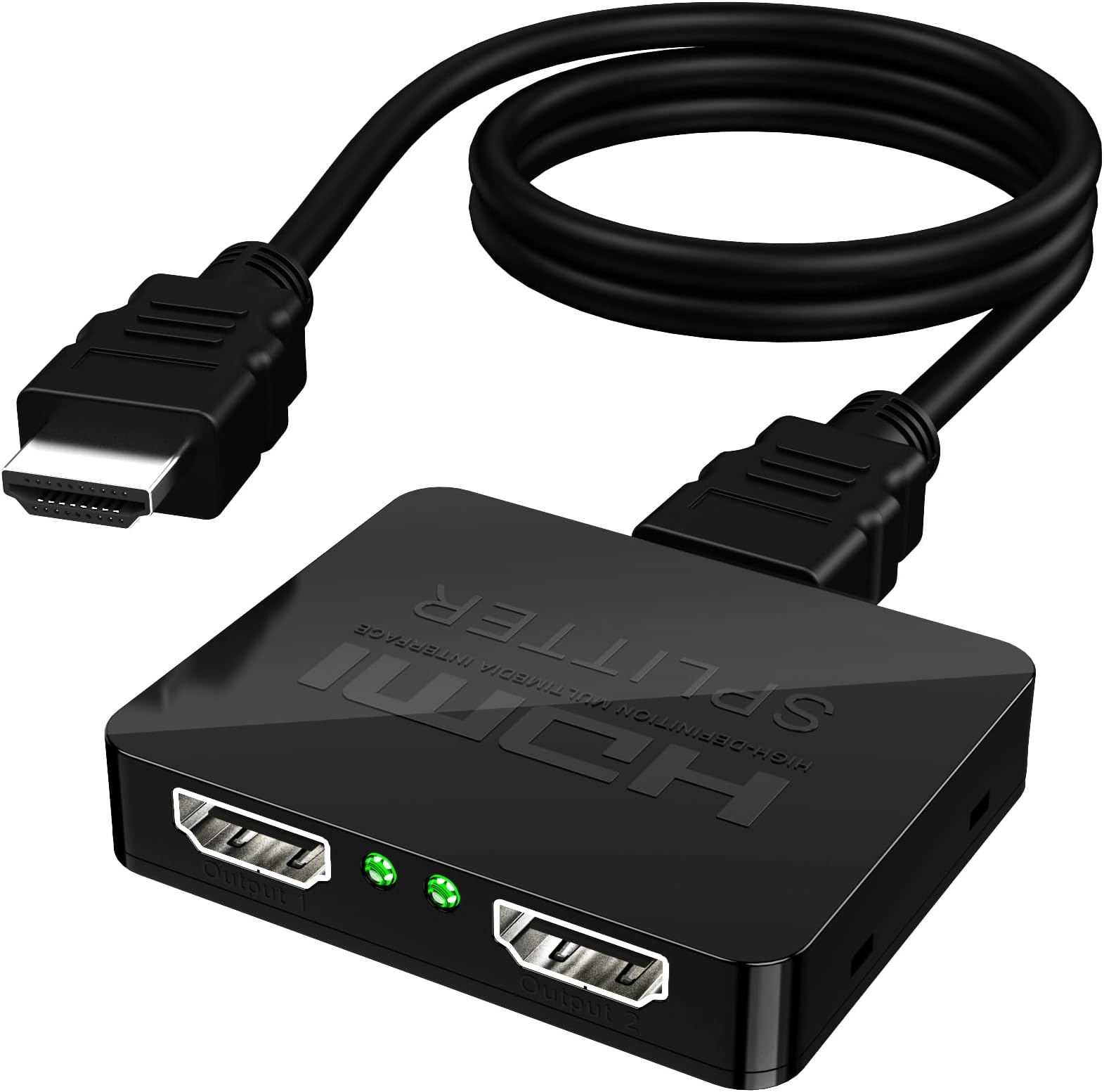 Amazon.com: Hanchuang 1x2 HDMI Splitter, 4K @ 30Hz, Dual Monitors, HDMI ...