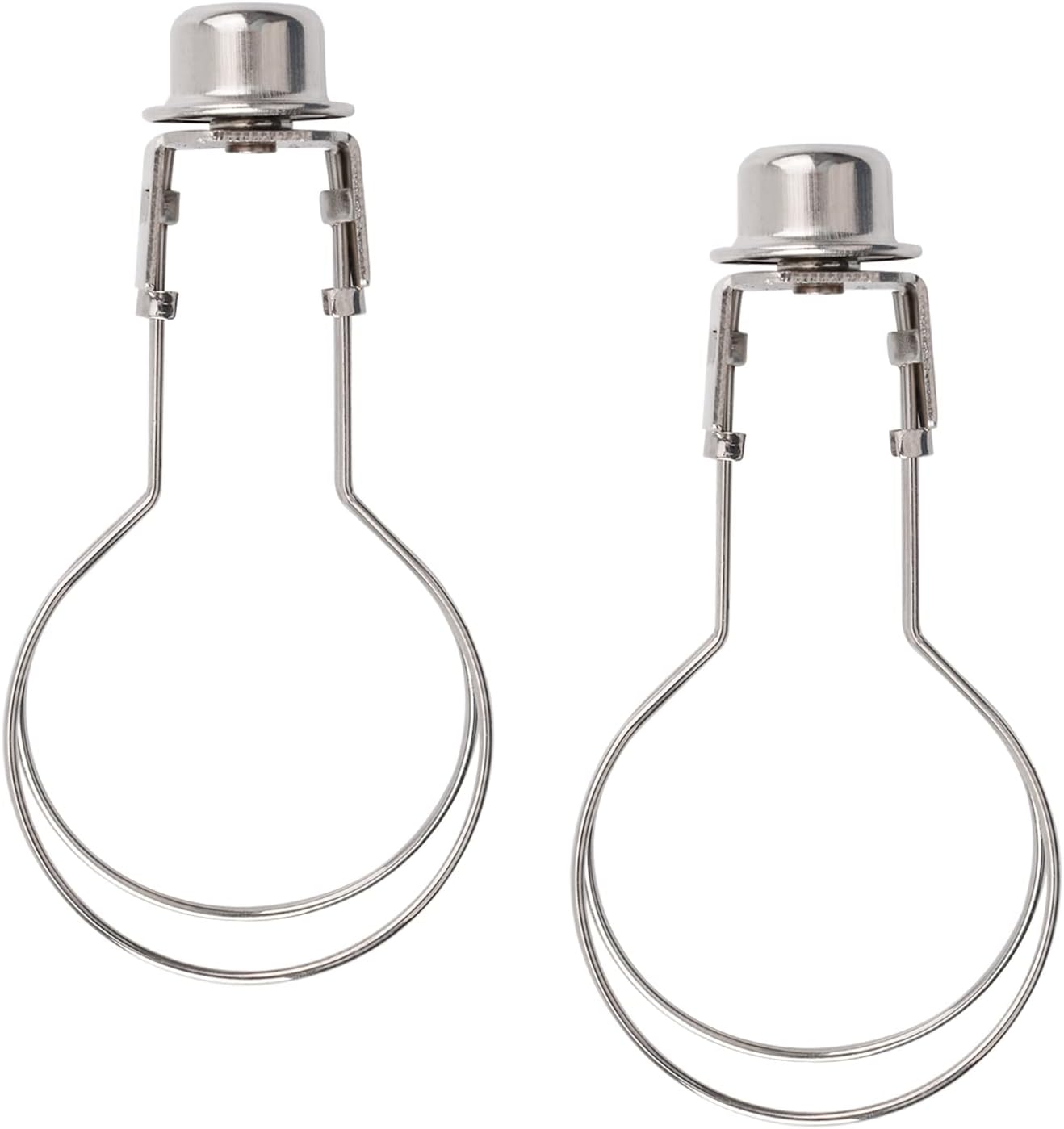 Morobor 2Pcs Round Lamp Shade Light Bulb Clip Adapter, Lampshade Holder ...