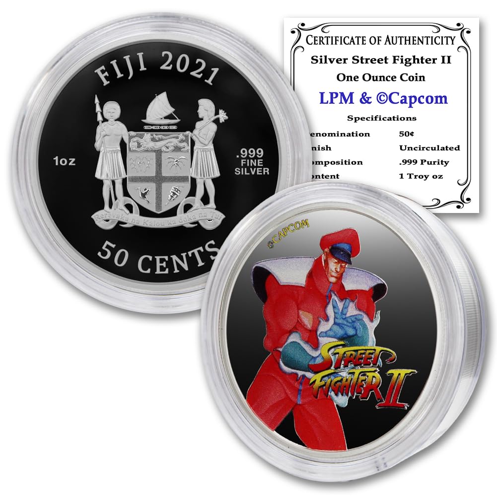 Buy 2021 1 oz Silver Fiji Street Fighter II 30th Anniversary M Bison ...