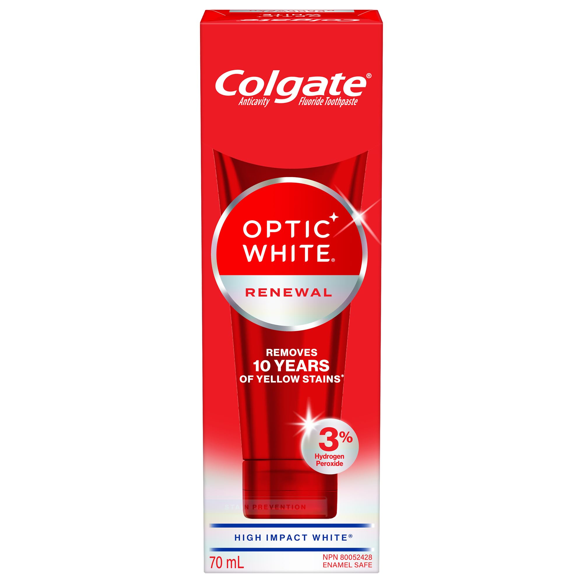 Colgate Optic White High Impact Whitening Toothpaste – Minty Fresh ...