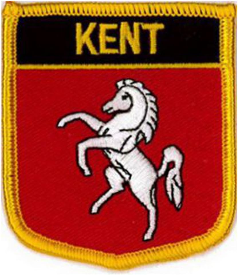 Klicnow Durham County (Shield) Embroidered Patch 6cm X 7cm (2 1/2" X 2 ...