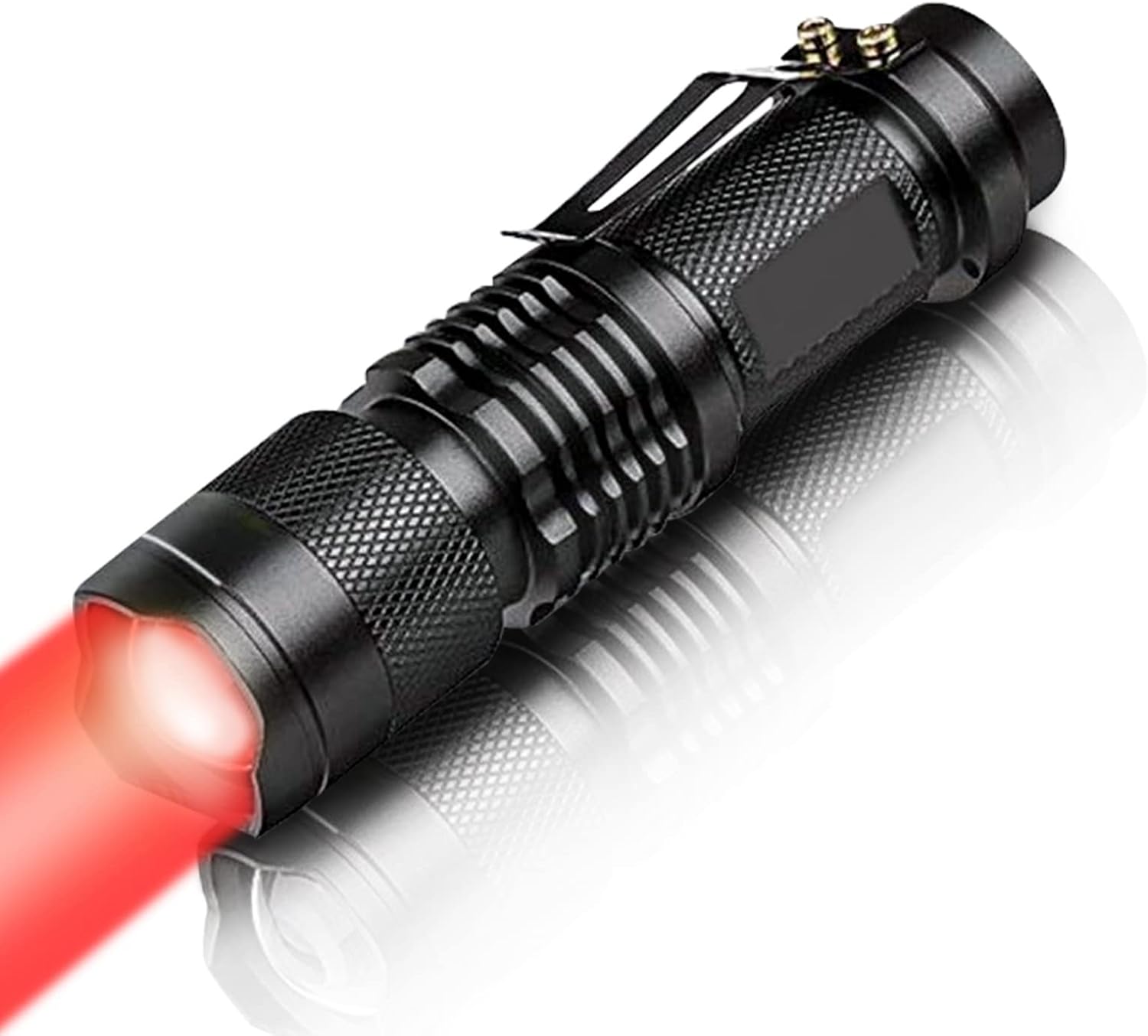 COSOOS Red Light Flashlight, Waterproof LED Night Vision Torch for ...