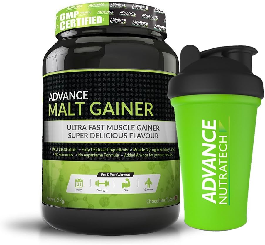 Amazon.com: Advance Nutratech Malt Gainer 2kg (4.4 Lbs) Chocolate Malt ...