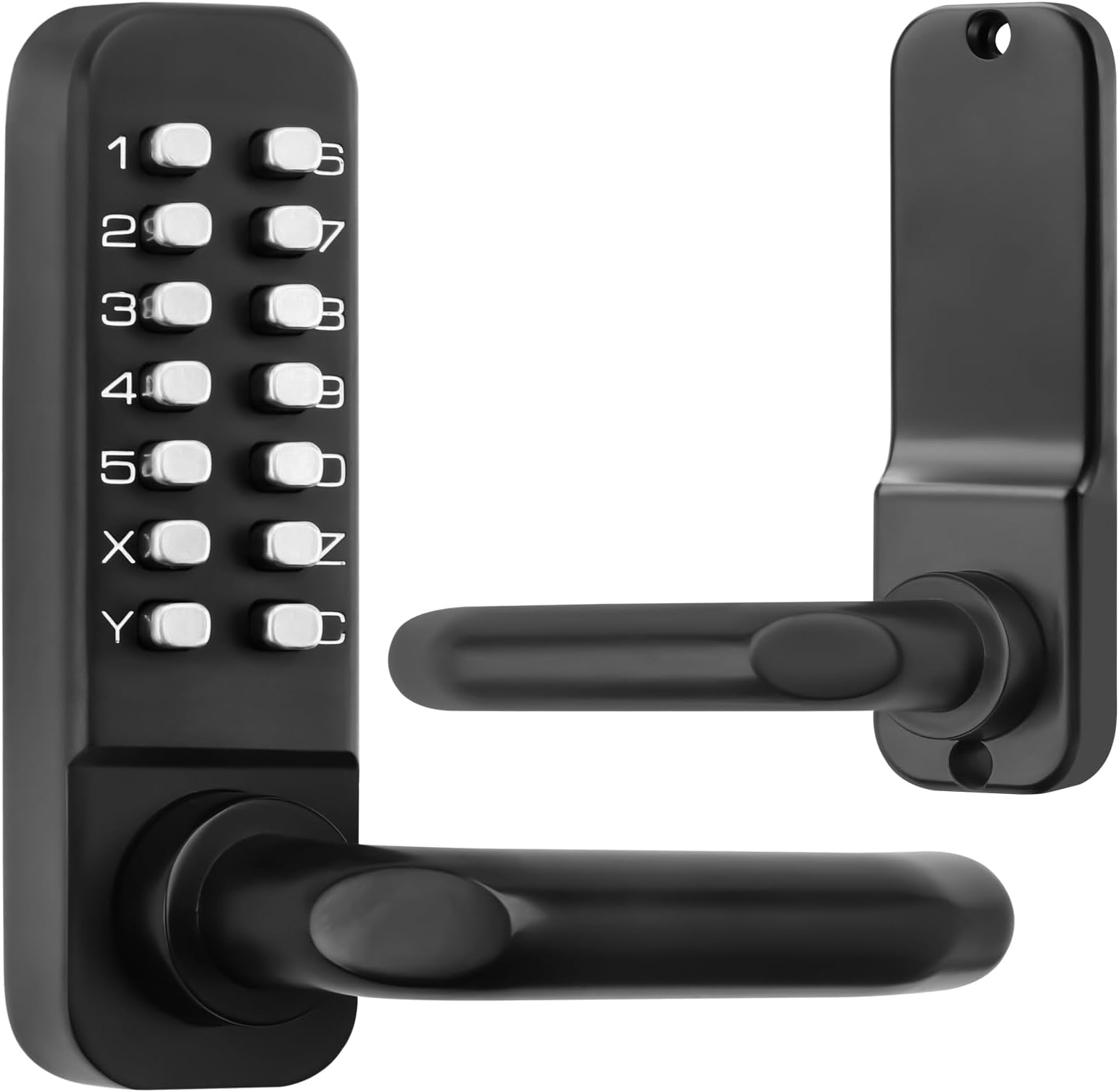 VEVOR Mechanical Keyless Entry Door Lock, 14 Digit Keypad, Outdoor Gate ...