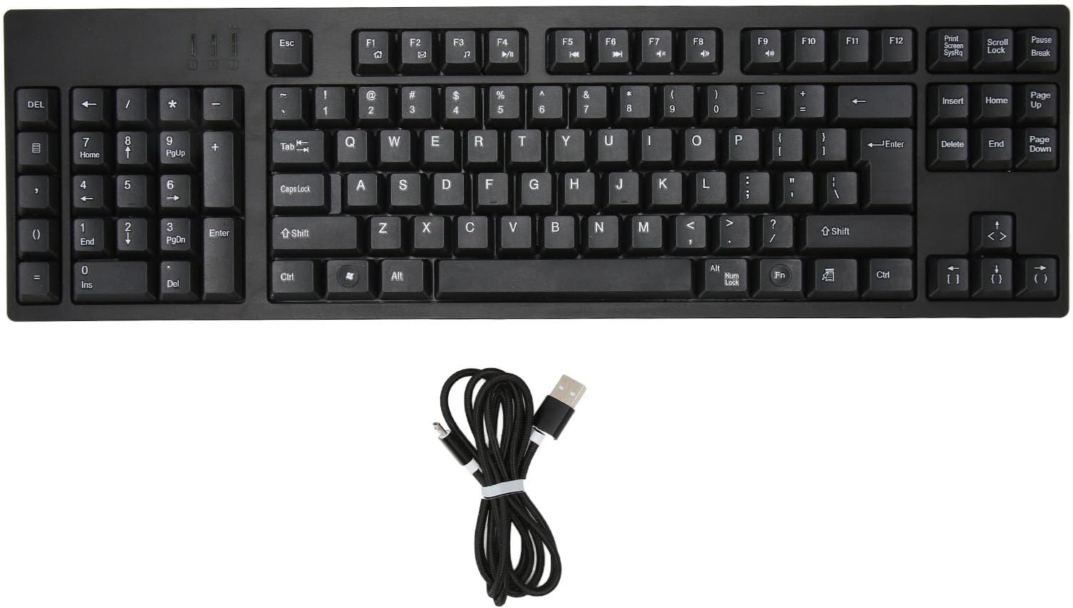 Amazon.com: Ergonomic Left Handed Keyboard, 109 Keys USB Wired Keyboard ...