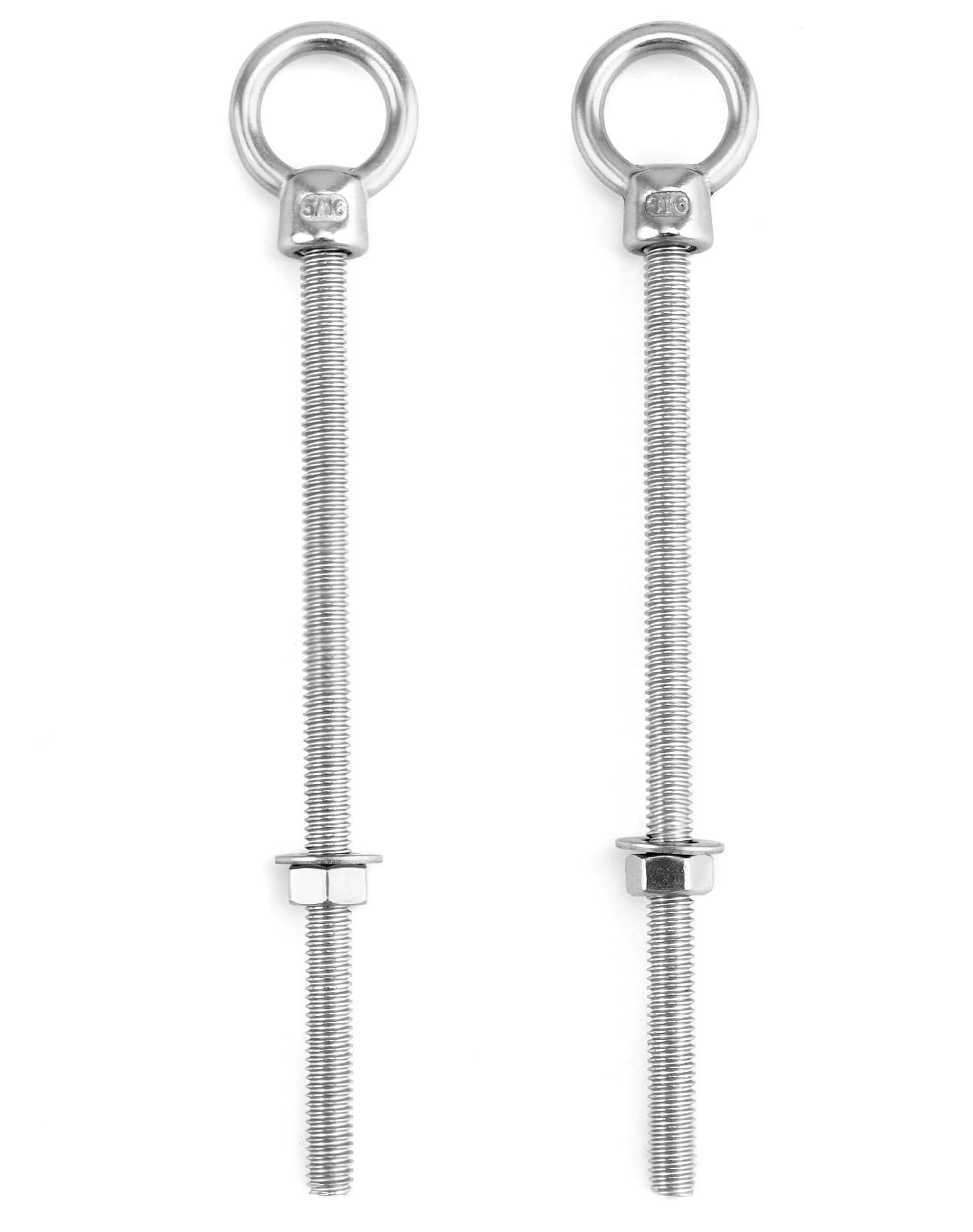 Snapklik.com : QWORK 316 Stainless Steel Machinery Eye Bolt