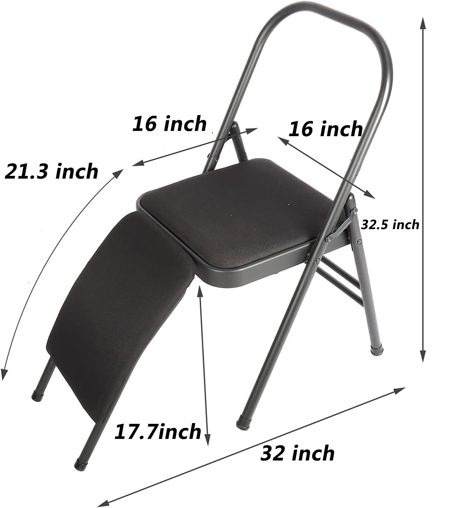 Snapklik.com : Nisorpa Yoga Chair, Foldable Yoga Auxiliary Chair