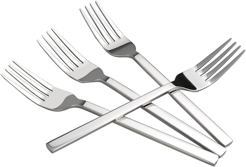 [JSeven] Long Handle Forks, Stainless Steel Dessert Forks, Fruits ...