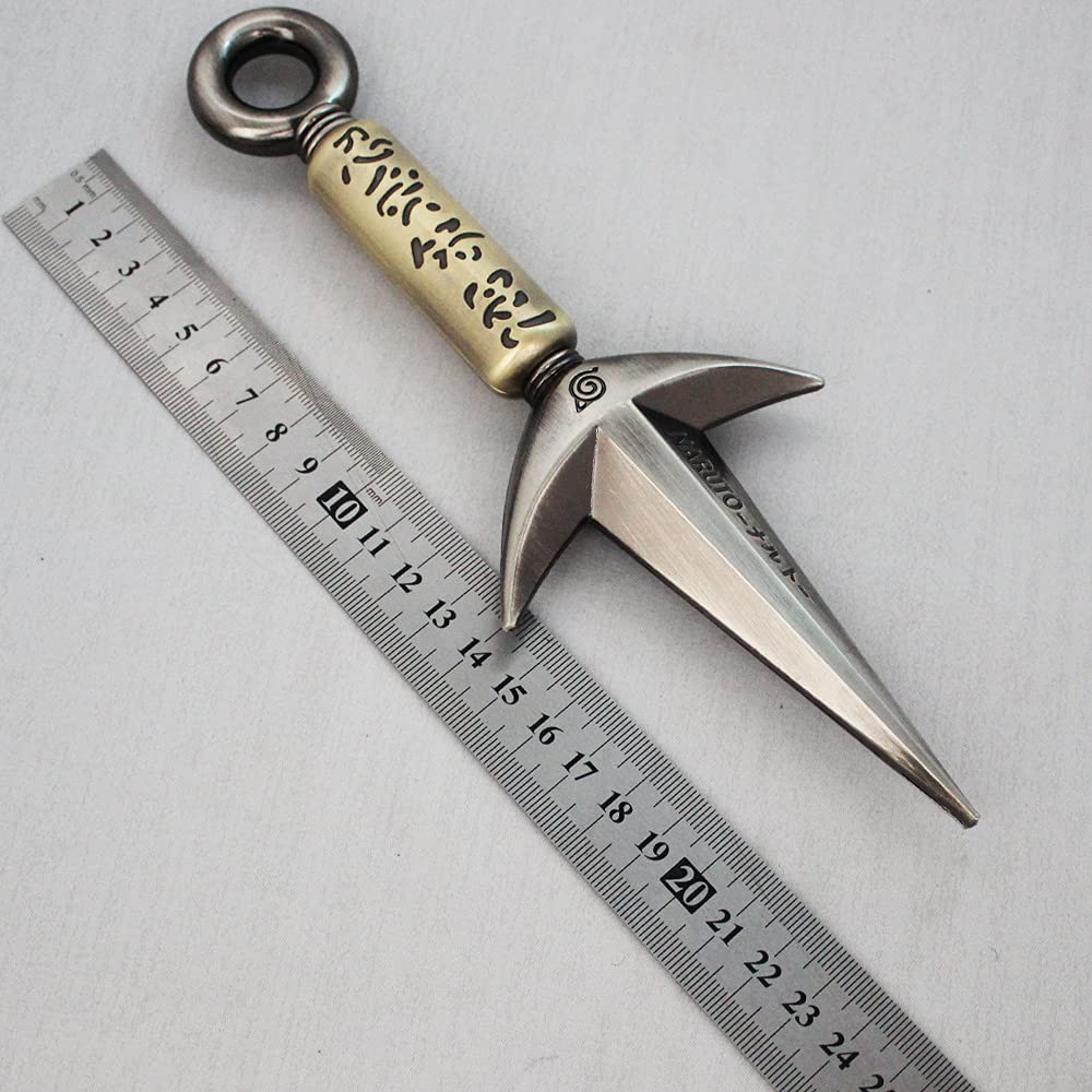QISUO 9.4inch Anime Kakashi Namikaze Minato Kunai Sword Metal Model ...