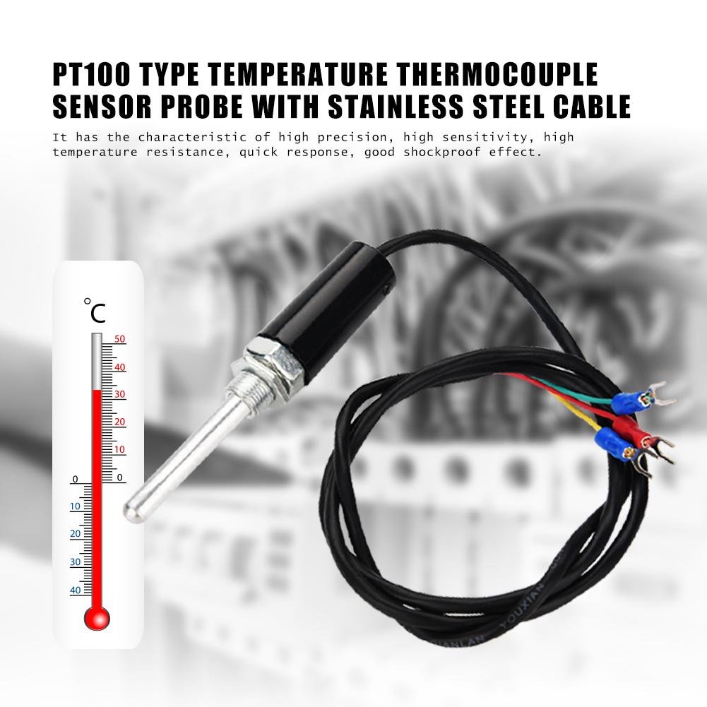 Buy Temperature Sensor, PT100 Type Digital Temp Transducer Thermal ...