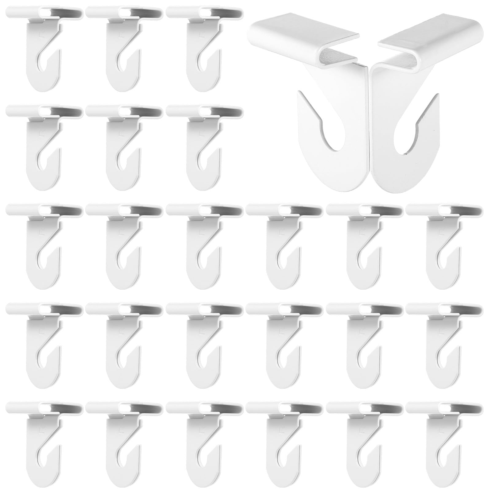 Amazon.com: Sibba Drop Ceiling Hooks for Hanging, 50PCS White Suspended ...