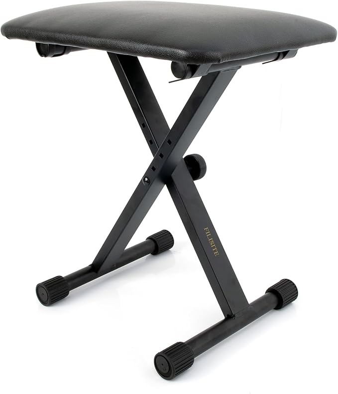 Amazon.com: FILISITE Keyboard Bench X-Style Height Adjustable Padded ...