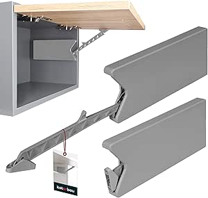 KOTARBAU® Universal Flap Fitting Lift II Grey PVC Flap Holder Flip ...