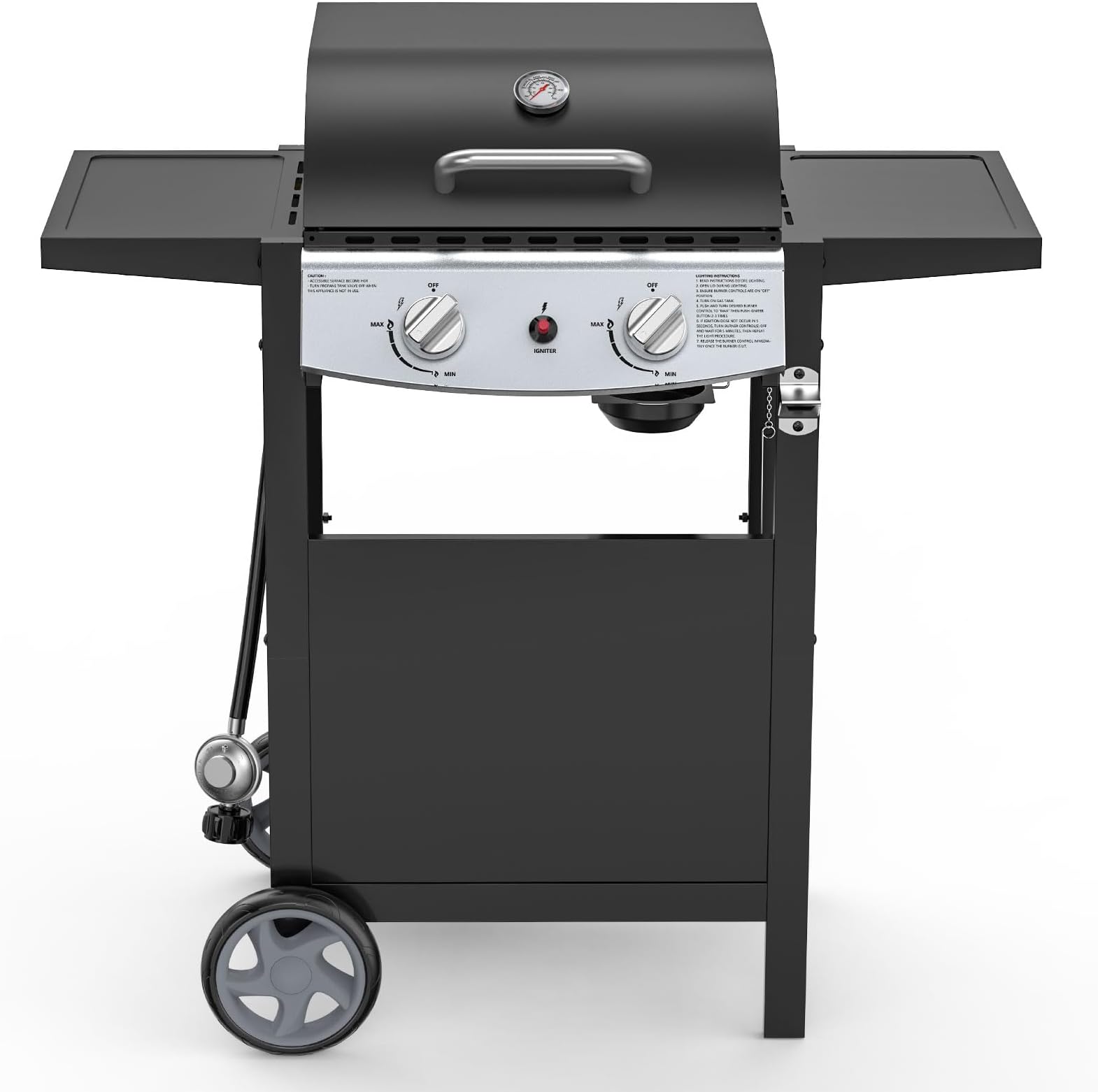 Amazon.com: Cowsar 2 Burner BBQ Propane Gas Grill, 20,000 BTU Gas Grill ...