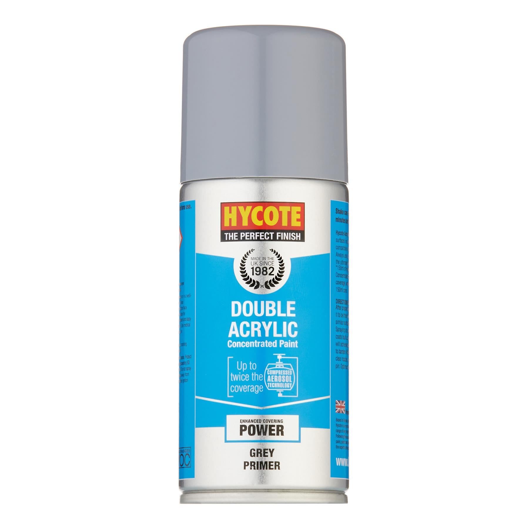 Hycote Fast Drying Aerosol Car Spray Paint, Grey Primer, 150 ml ...