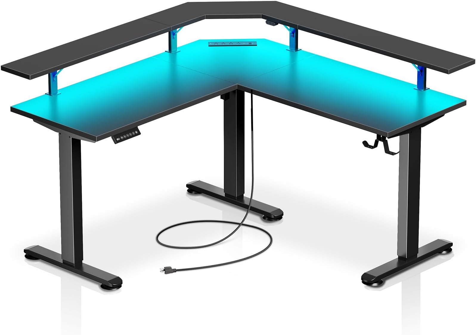 Amazon.com: AODK Electric Standing Desk L Shaped, Height Adjustable ...