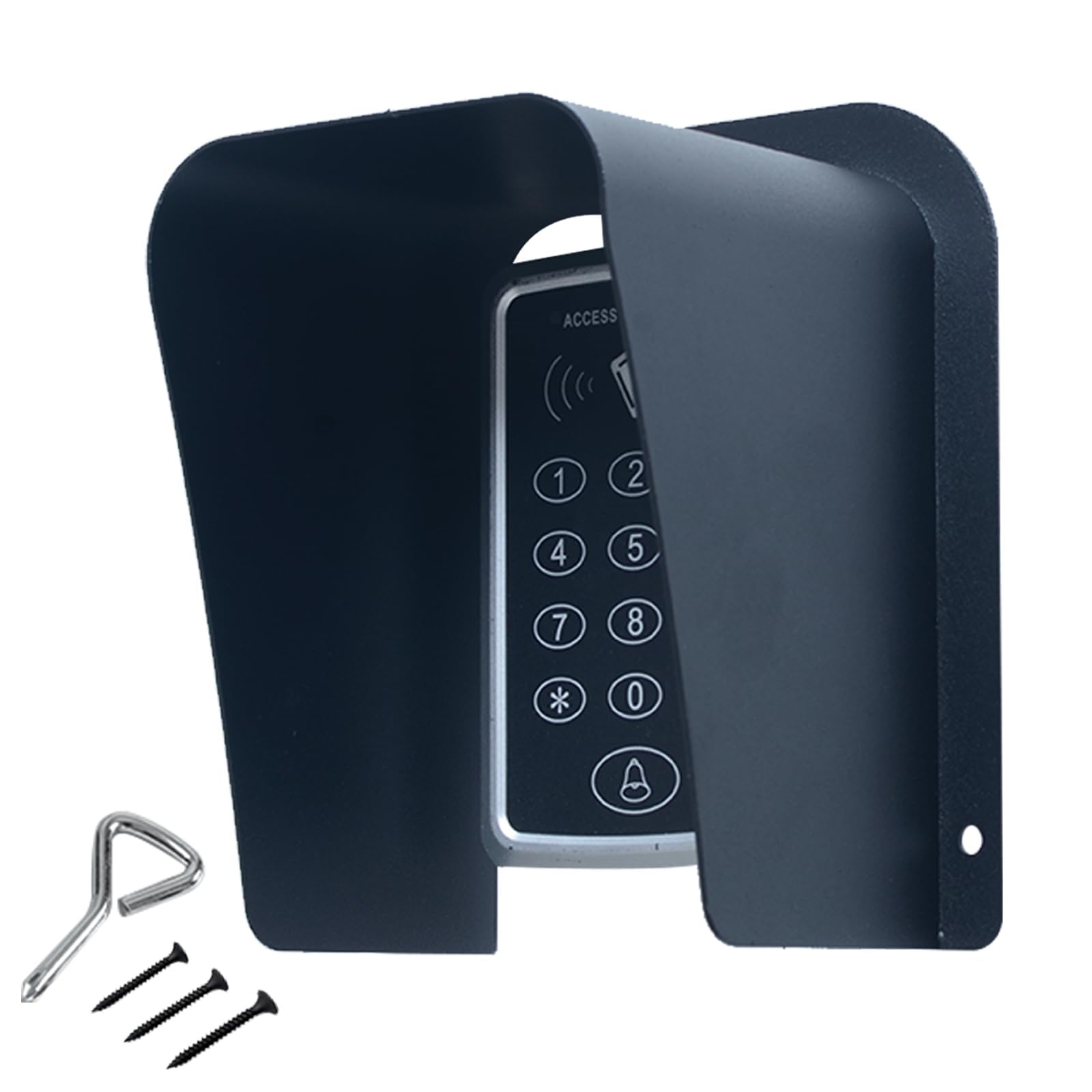 Doorbell Rain Cover Large Metal Access Control Cover Protector Camera ...