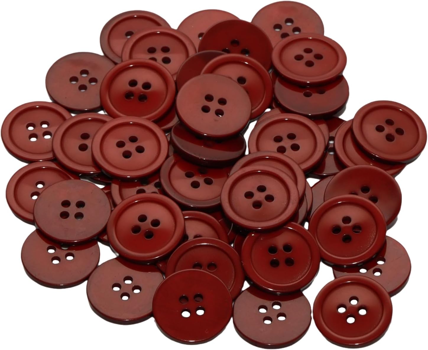 Amazon.com: Lilaly 50 PCS 3/4 inch Resin Buttons for Crafts, 4 Holes ...