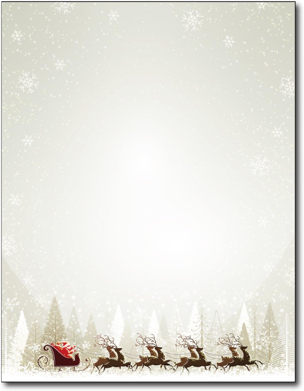 Amazon.com : Santa & Reindeer Christmas Paper - 80 Sheets : Office Products